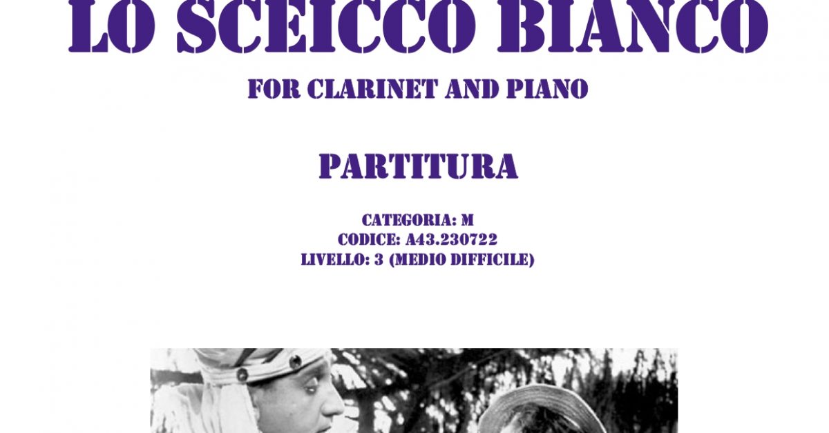 LO SCEICCO BIANCO – Studiomusicalicata edizioni musicali
