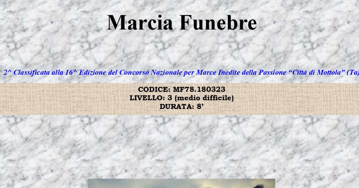 ADDIO PER SEMPRE – Studiomusicalicata edizioni musicali